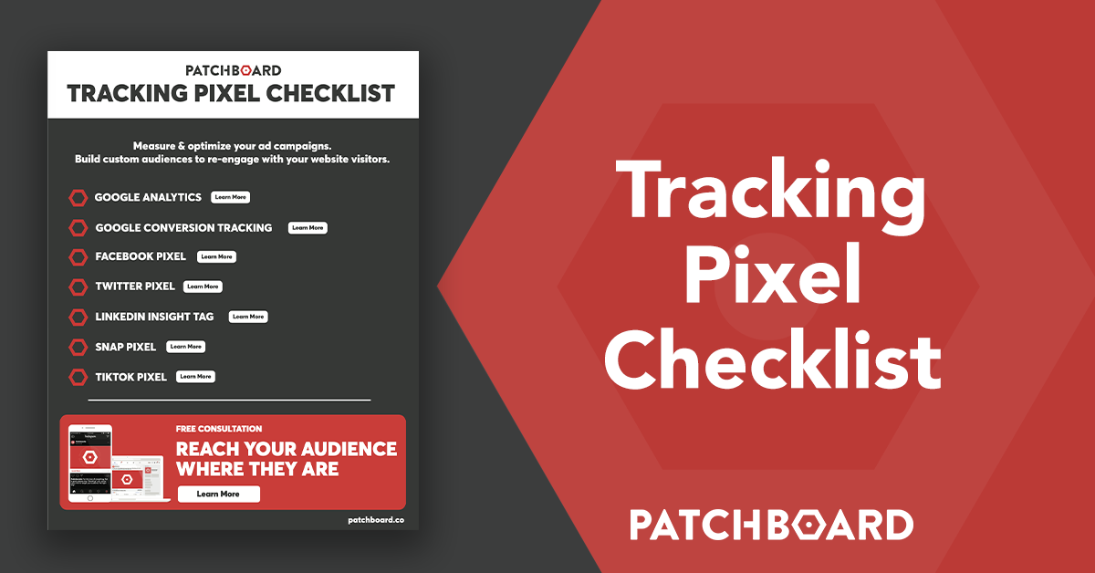 Tracking Pixel Checklist Tracking Pixel Checklist